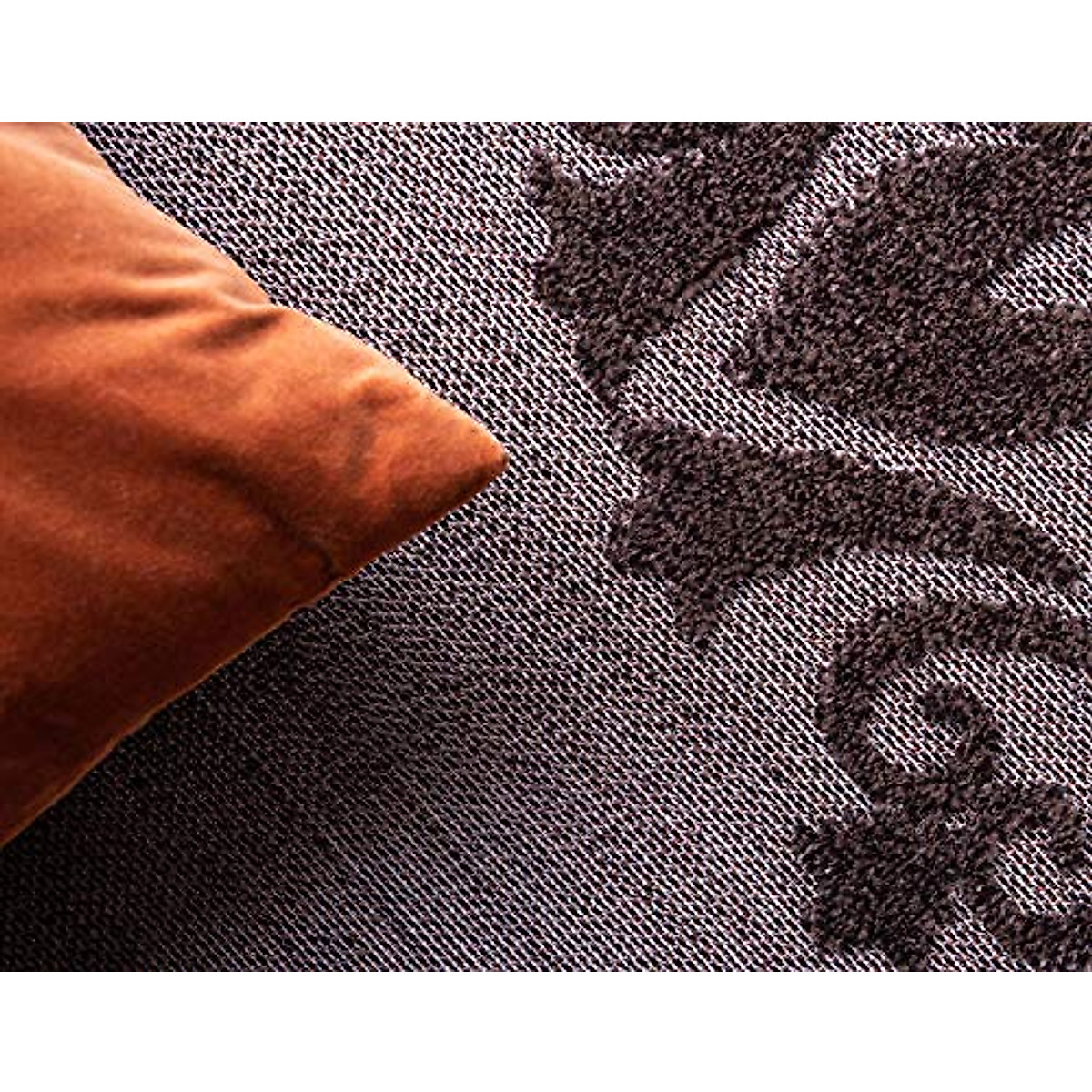 Unique Loom Outdoor Modern Collection Area Rug - Chicago (5' 1" x 8' Rectangle, Brown/ Orange)