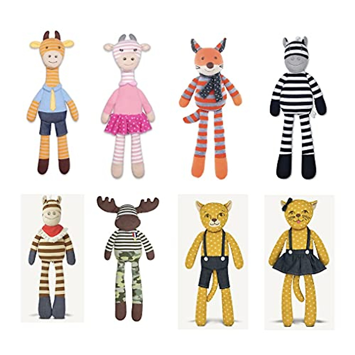 Apple Park Organic Farm Buddies - Georgia Giraffe Plush Baby Toy for Newborns, Infants, Toddlers - Hypoallergenic, 100% Organic Cotton