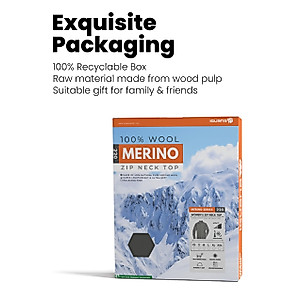 Iguana Women's 220 Midweight 100% Merino Wool Zip Neck Top Shirts Green