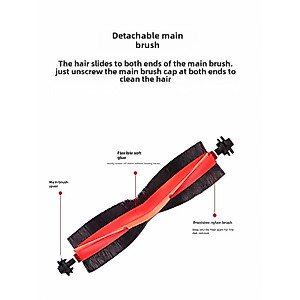 Replacement Parts Compatible with Dreame L10s Ultra,L20 Ultra,L40 Ultra,X30 Ultra Robot Vacuum Cleaner, 1 Roller Brush, 1 Bristle Brush, 6 Side Brushes, 4 Filter cartridges, 4 Bags, 6 Mopping Cloths