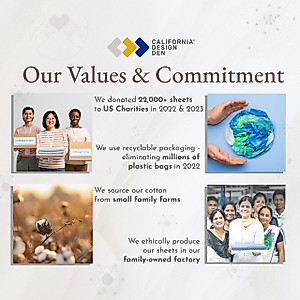 California Design Den Soft 100% Cotton Sheets Full Size Bed Sheet Set with Deep Pockets, 4 Piece Full Size Sheet Sets with Sateen Weave, Cooling Sheets (Light Grey)