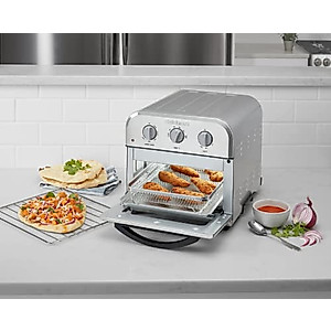 Cuisinart TOA-26 Compact Airfryer Toaster Oven, 1800-Watt Motor with 6-in-1 Functions and Wide Temperature Range, Large Capacity Air Fryer with 60-Minute Timer/Auto-Off, Stainless Steel