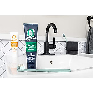 Dr. Squatch Teeth Whitening Toothpaste Kit - Day and Night Flouride Free Natural Toothpaste (1 Citrus Mint + 1 Sooth Spearmint Tooth Paste) 4.7 oz Tubes