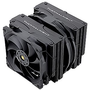 Thermalright FC140 Black CPU Air Cooler,Dual Tower 5 Heat Pipe,TL-D14X-B and TL-C12PRO-B PWM Fan,Aluminium Heatsink Cover, AGHP Technology, for AMD AM4/AM5/Intel LGA 1150/1151/1155/1156/1200/2011/1700
