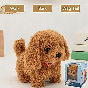 Fulanrt 2025 New Robot Dog, Robot Puppy That Acts Like A Real Puppy, Nicoo - My Realistic Robotic Puppy, Nico DogRobot for Adults, Ai Nicco RobotDog - Walking, Barking, Tail Wagging (Teddy)