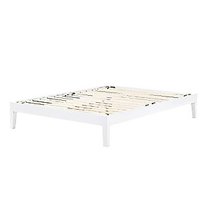 South Shore Vito Platform Bed-Full-White