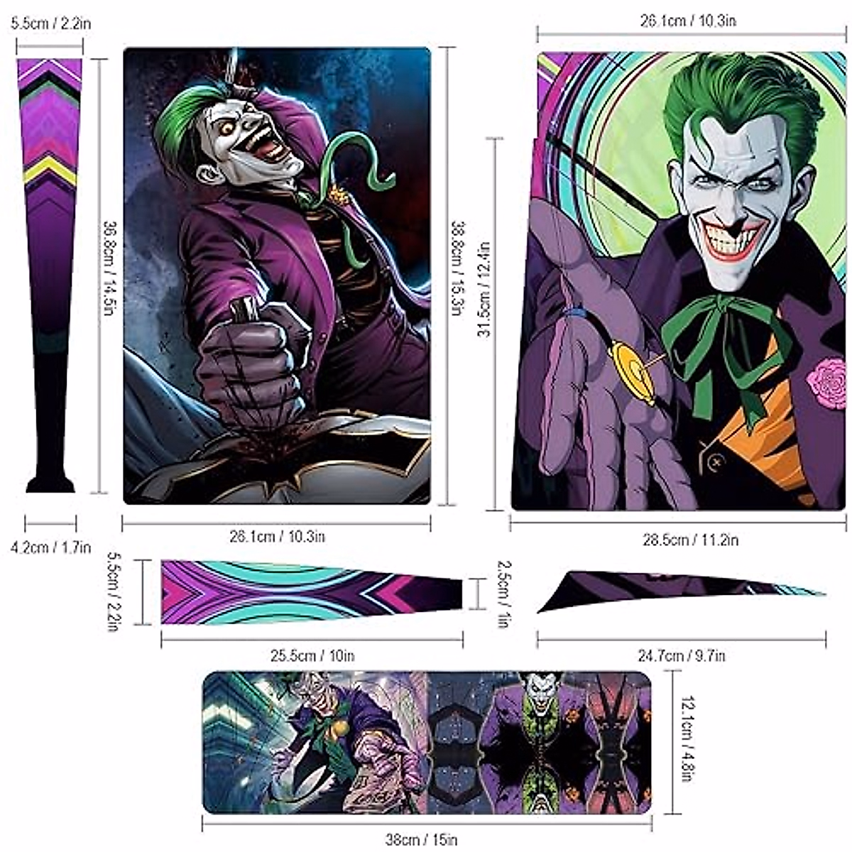 Skins Standard for PS5 Disk Edition Console and Controller Anime Wrap,Compatible with Playstation 5,Easy to Paste Style M