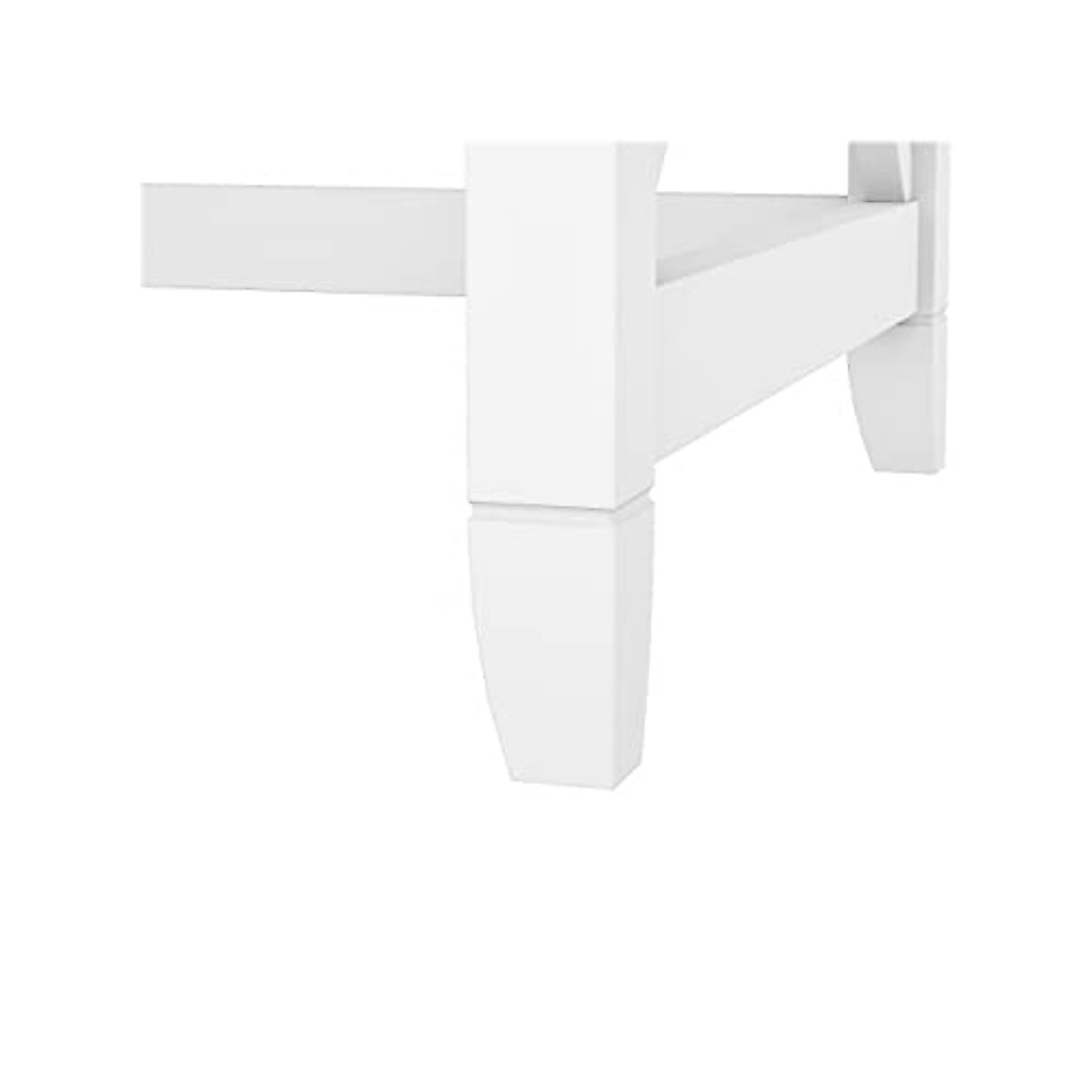 Bush Furniture Key West Writing Table for Home Office | Small Modern Farmhouse Desk, 48W, Pure White and Shiplap Gray