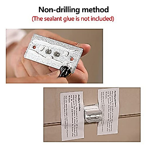 GeekDigg 2 Pack Aluminum Brackets for Shower Caddy Shelf 2-Pack Shower Shelves for Tile Walls, Aluminum Corner Shower Basket Caddy