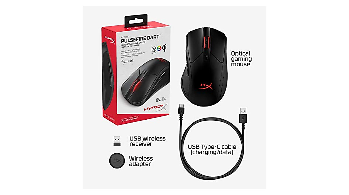 Hyperx Pulsefire Dart Wireless Rgb Gaming Mouse Software Controlled Customization 6
