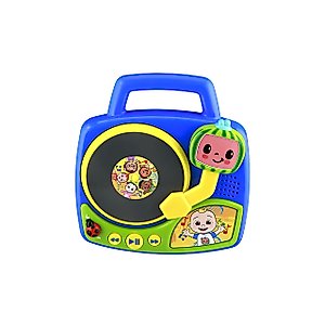 eKids Cocomelon Toy Turntable for Toddlers with Built-in Nursery Rhymes and Sound Effects for Fans of Cocomelon Toys