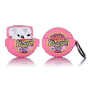 (3Pack) Case for Airpods 3rd Generation, BGAANM Silicone Airpods 3 Case Protective Cover with Cute Funny Skin Design, with Keychain (Nutella+Bubba+G)