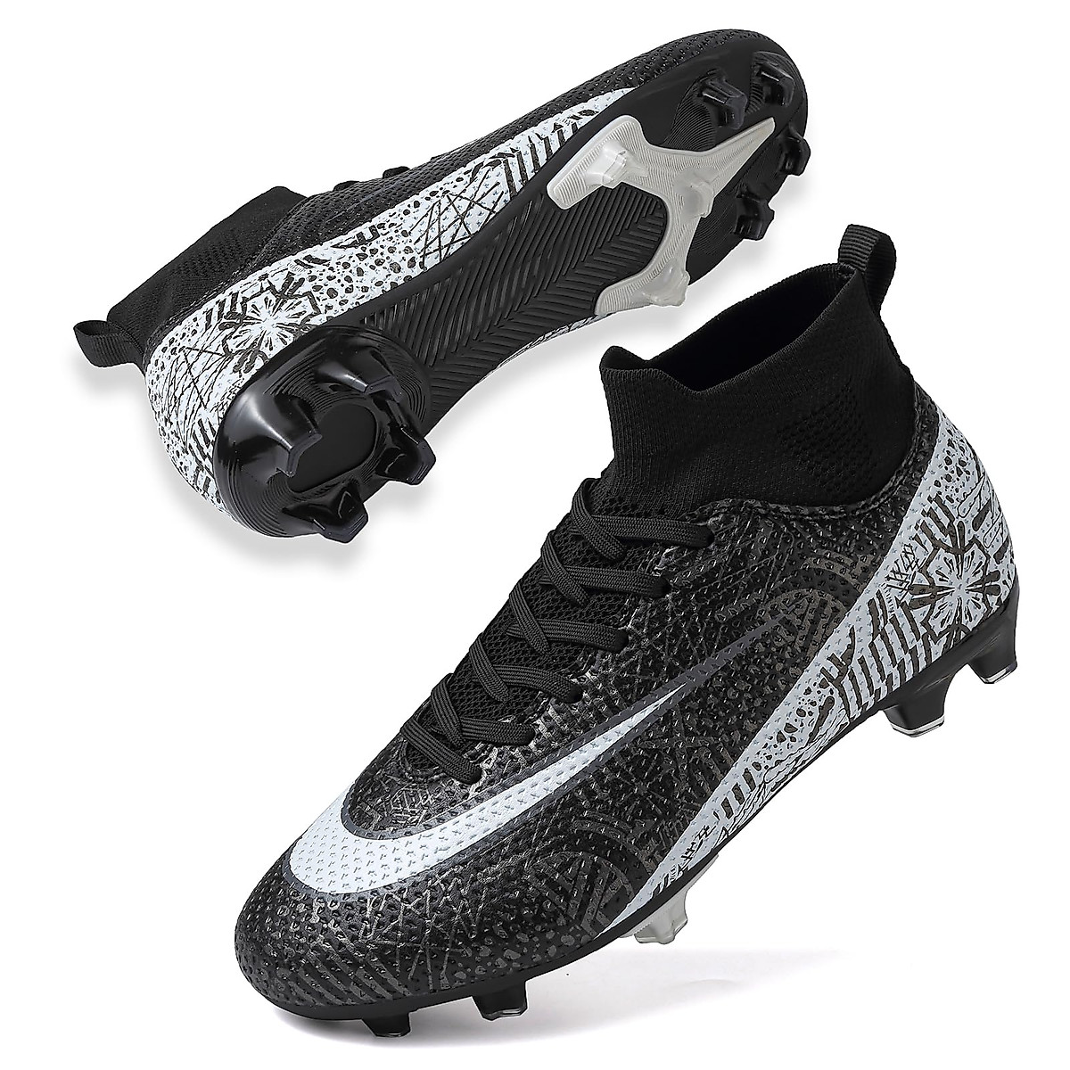 Mens Soccer Cleats Women Football Cleats Tacos De Futbol para Hombre Soccer Shoes Football Shoes for Turf Futsal Shoes Cleats Football Turf Cleats Professional Football Training Boots AG FG
