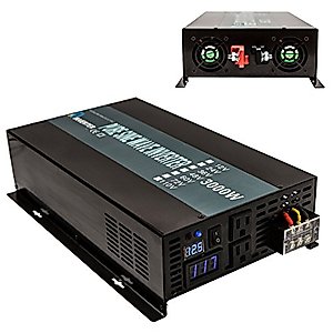 WZRELB Reliable 3000W Pure Sine Wave Solar Power Inverter 48V 120V Off Grid DC to AC Power Converter Generator Home Power Backup