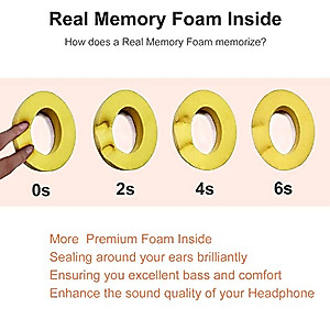 Replacement Ear Pads for Solo 2 & 3 Wireless On-Ear Headphones, PChero 2 Pairs Protein Leather Earpads Memory Foam Cushion Covers Compatible with Beats Solo2/Solo3 A1796/B0534 Headphone (Black)