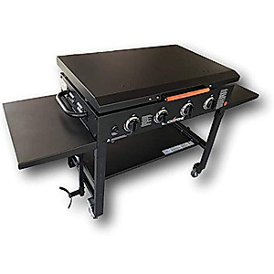 UTVGIANT 36 Inch Black Stone Griddle Cover Lid, Powder Coated Black Aluminum Lid Storage Cover for 36 inch Black Stone Griddles - Made in USA