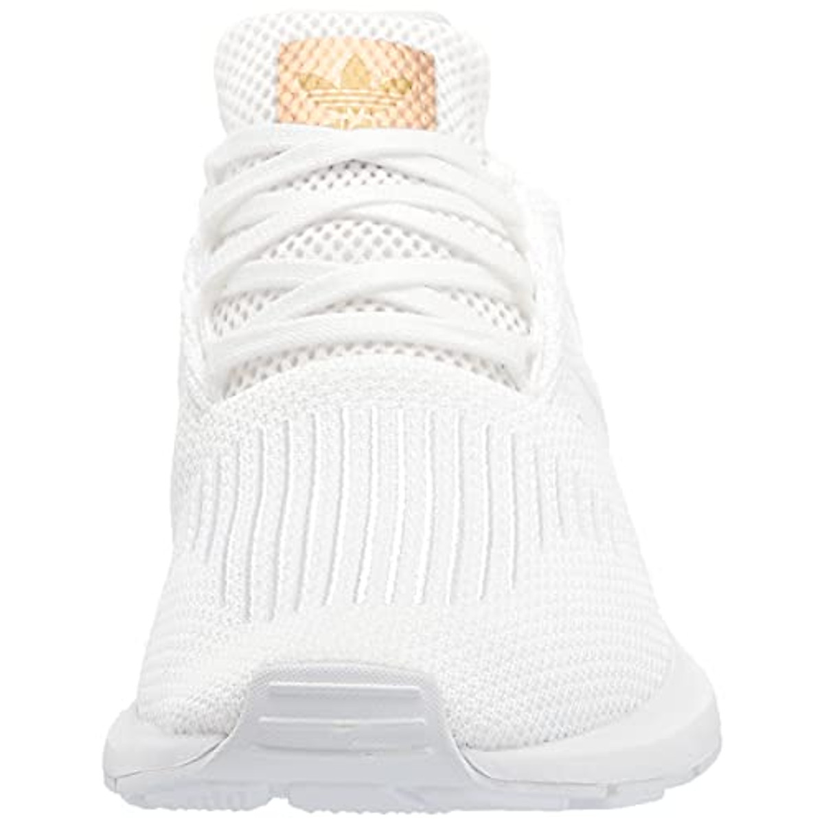 adidas Originals Women's Swift Run Shoes, White/White/Copper Metallic, 7