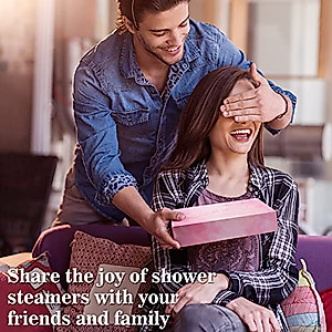 Aromatherapy Gifts for Women- 12Pcs Shower Steamer Aromatherapy Self Care Gifts for Women Christmas Gifts for Stress Relief Home SPA Gifts for Women- Stocking Stuffers for Adults (4 Scents)