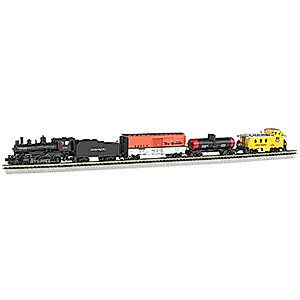 Bachmann Trains - Whistle-Stop Special DCC Sound Value Ready to Run Electric Train Set - N Scale , Black