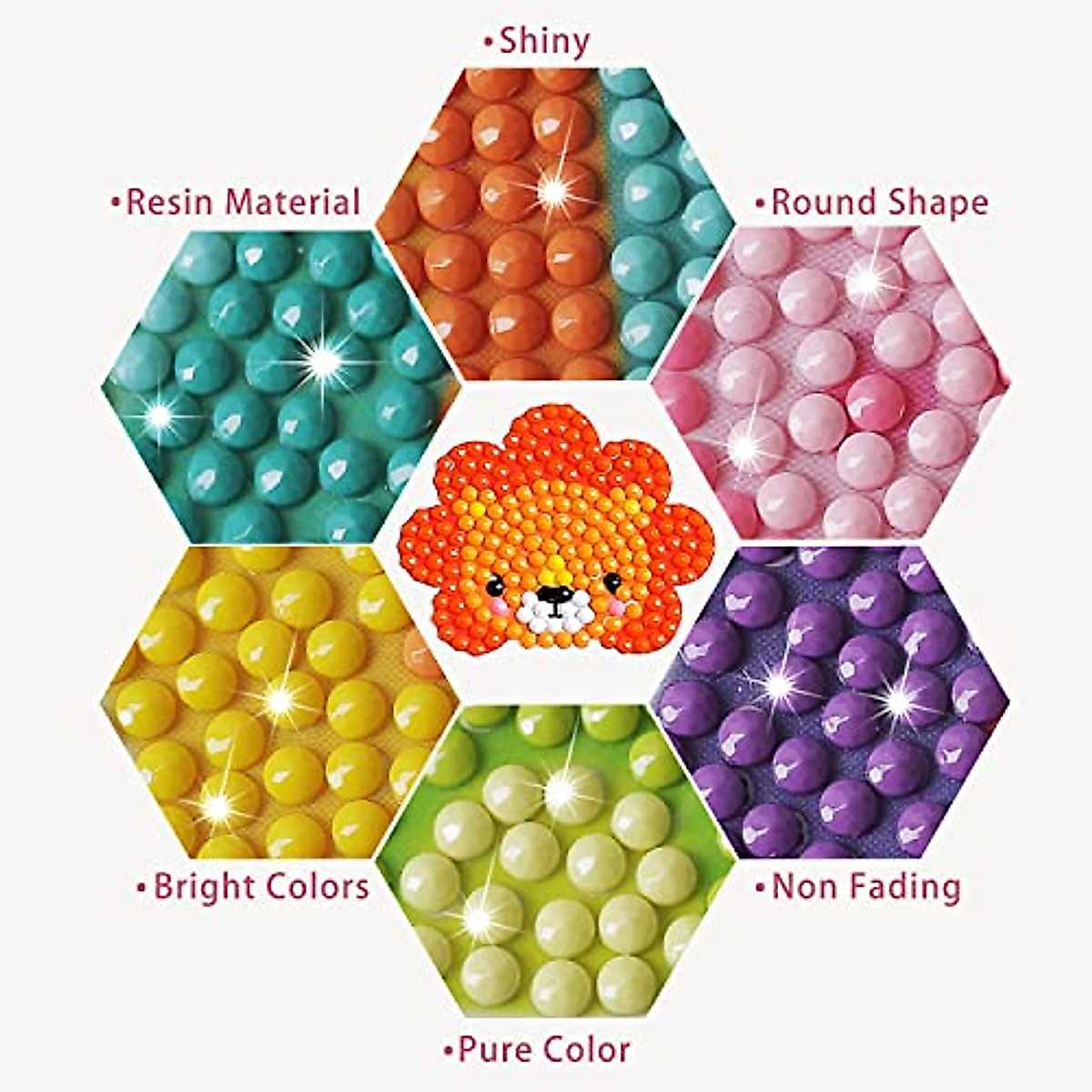 sinceroduct 5D DIY Kids Animal Diamond Painting Stickers Beginner Diamond Painting Kits, Digital Diamond Paint