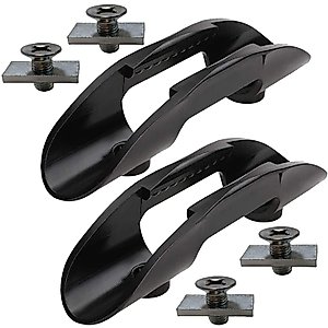 Pmsanzay Paddle Holder Kayak Paddle Clip Fishing Net Clip with Hardware, Track Mount - (Pack of 2) - No Track, No Paddle