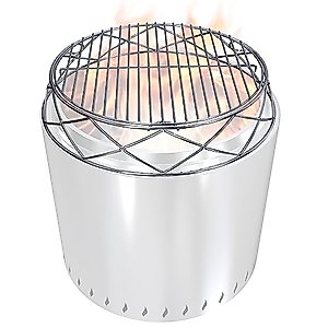 Fire Pit Accessory Kit for 19.5 Inch Solo Stove Bonfire, Stainless Steel Fire Pit Stand & Grill Cooking Grate for Bonfire Fireplace Tools
