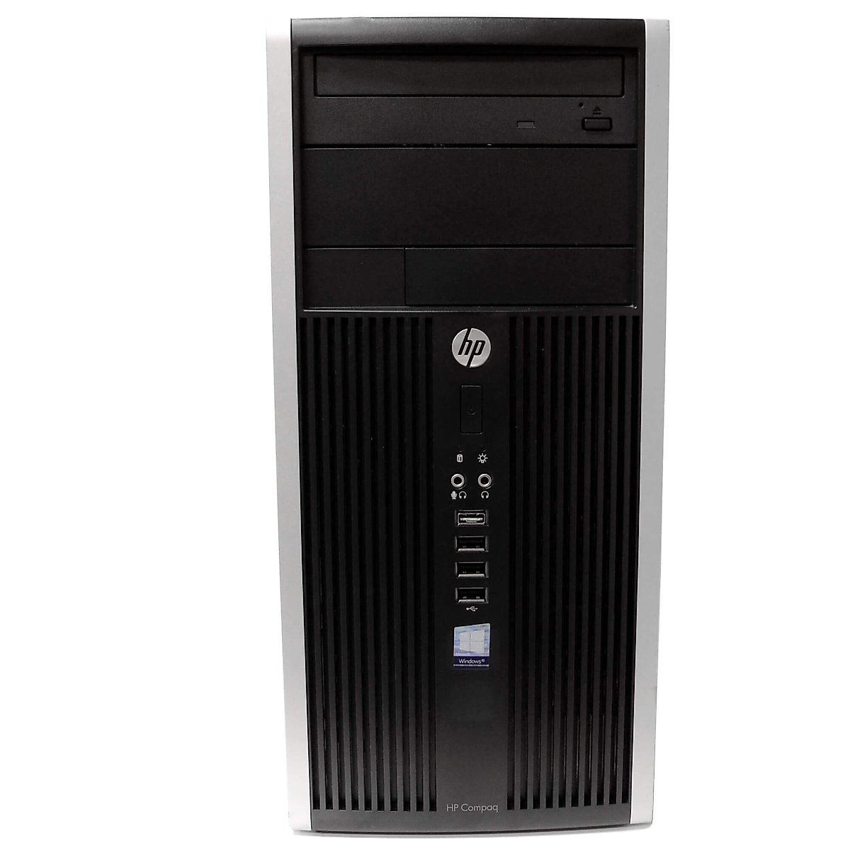 HP 6200 Desktop Tower Computer, Intel Core i7 Quad Core, 8GB RAM, 240GB Solid State Drive, DVD, Wi-Fi, Windows 10 Pro, Periphio Wireless Keyboard and Mouse (Renewed)