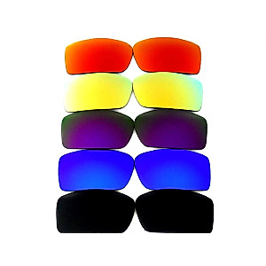 GALAXYLENSE Replacement Lenses for Oakley Gascan Polarized Multiple Color (Black/Blue/Purple/Red/Gold)