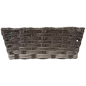 Whitmor Liner and Lid Laundry Hamper, Gray Wash & Split Rattique Small Shelf Tote-Gray Wash