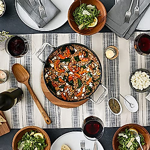 All-Clad HA1 Hard Anodized Nonstick 4 Piece Dutch Oven Set, Acacia Trivet and Spoon 6 Quart Induction Pots and Pans, Cookware Black