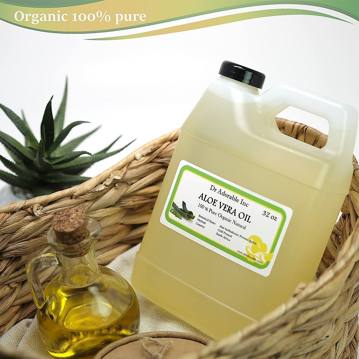 Dr Adorable - 32 oz - Aloe Vera Oil - 100% Pure Natural Organic