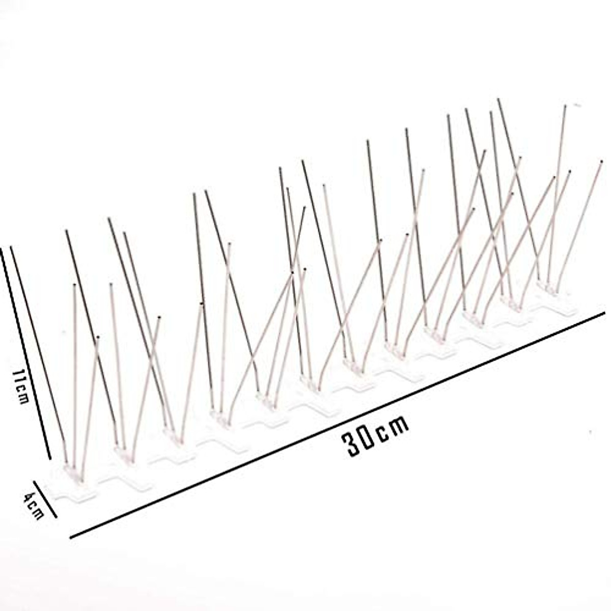 Cabilock Doves 10pcs Nails Metal Deterant Spinners Stainless Steel Pigeon for Pigeon and Other Small Birds 30cm