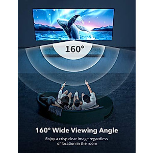 ALR Projector Screen, 100-inch UHD 16:9, Fixed Frame Projection Screen for Ultra-Short Throw Projector, ALR Screen Slim Edge for Home Theater, Boardroom, Easier to Assemble