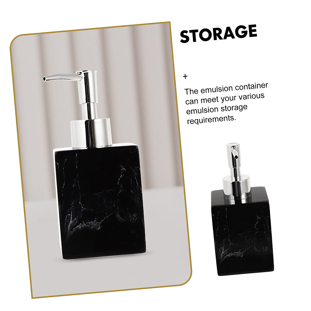 LIFKICH Bottled Shower Gel Bottle Marble Soap Dispenser Makeup Sample Bottles Soap Pump Bottle Lotion Soap Dispenser Foam Pump Bottle Storage Bottle Resin Soap Bottle Simple