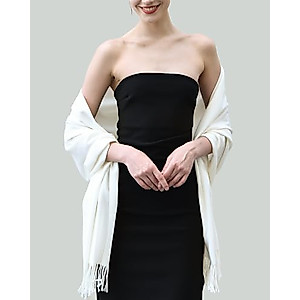 FURTALK Womens Pashmina Shawl Wraps Cashmere Feel Winter Scarf Soft Warm Blanket