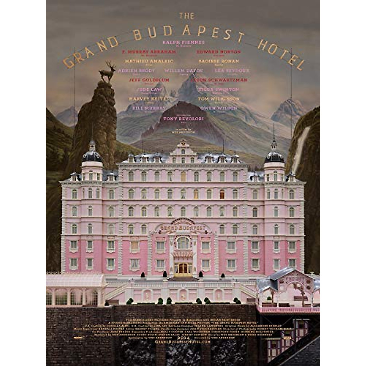 Mingki Grand Budapest Hotel Movie Poster - 18 × 24 Inch