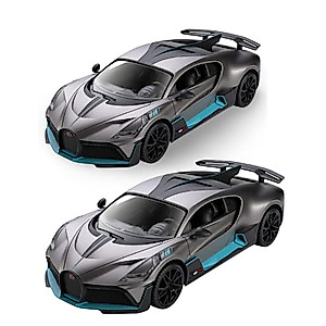 MIEBELY Bugatti Divo Remote Control Car, Rechargeable High Speed Toy Car 12km/h Officially Authorized Model Car 2.4Ghz Vehicle Racing Hobby Rc Car Children, Adults with LED Lights Birthday Gift