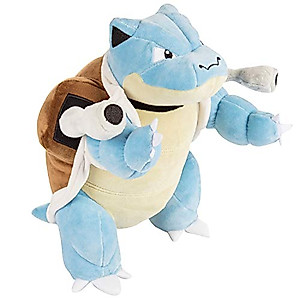 Pokémon 8" Squirtle and 12" Blastoise Plush Stuffed Animal - Set of 2 - Age 2+
