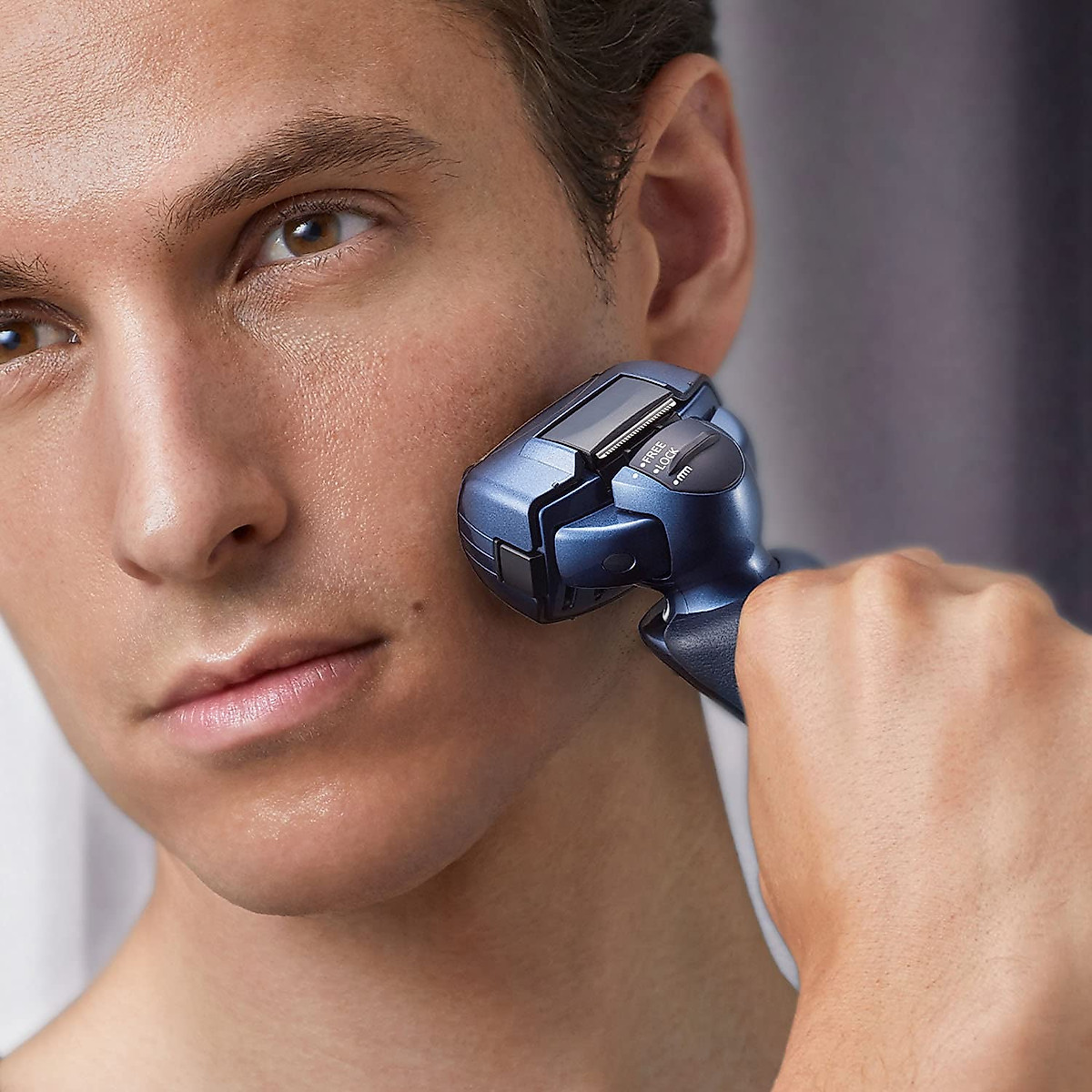 Panasonic Arc4 Electric Razor for Men 4Blade Electric Shaver with Popup Trimmer Rechargeable Wet Dry Foil Shaver, Blue, 1 Count