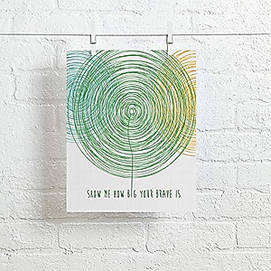 Sara Bareilles | Brave - song lyric wall art print inspirational music poster