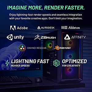 Skytech Gaming Nebula Gaming PC Desktop – Intel Core i5 12400F 2.5 GHz, RTX 3050, 1TB NVME SSD, 16G DDR4 3200, 600W Gold PSU, AC Wi-Fi, Windows 10 Home 64-bit