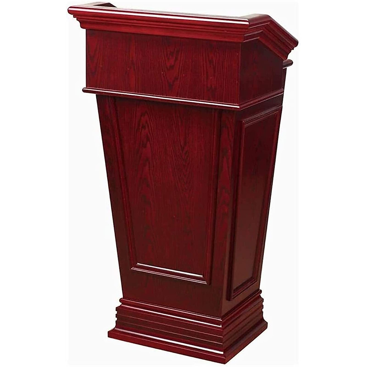 Lectern Podium Stand-Portable Presentation Podium,Pulpits for Churches Professional Portable Lectern with Wide Reading Surface for Restaurants, Office,Brown