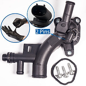 JSDAN 902-846 25193922 Compatiable With 2011 2012 2013 2014 2015 2016 Chevy Cruze Water Outlet 1.4L 11 12 13 14 15 16 Sonic Trax Buick Encore Engine GM Replace 55565334 902846 15-11105