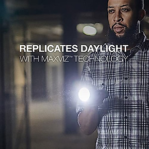 ENERGIZER LED Flashlight Vision PRO, Ultra Bright 1000+ Lumens, IPX4 Water Resistant, Aircraft-Grade Aluminum LED Light, Rugged Metal Flash Light for Outdoors, Emergency Power Outage, Black