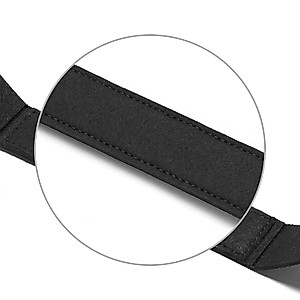 KESOIL Purse WOC Base Shaper, Felt Base Shaper Saver and Insert for Wallet on Chain Bags Handbag woc Bag Base Shaper (7" x 1.2", Black)