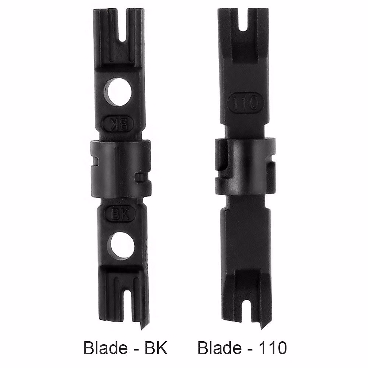 Hiija Punch Down Tool Kit with 110 & BK Blade, 5PCS Cat6 RJ45 Keystone Jack, Network Wire Stripper Tool Kits Professional