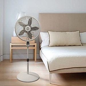 Lasko 18" 3 Speed Elegance & Performance Pedestal Fan with Remote (White) 1850 (Renewed)