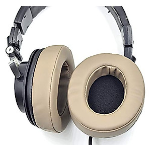 Defean Ear Pads for Audio Technica M30 M40 M50 M50X M50S M40X Headphone (Brown PU Earpads)