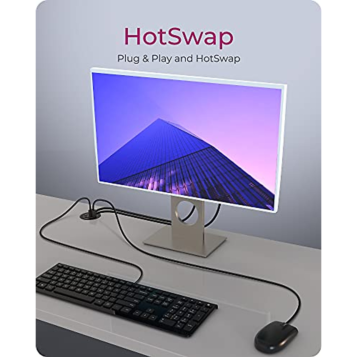 Icy Box Black Black Mit Audio EIN- und Ausgang