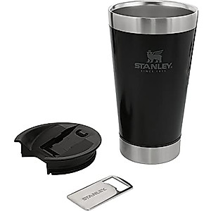 Stanley 10-01704-056 The Stay-Chill Aluminum Beer Pint Matte Black 16OZ / .47L